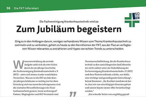 FKT-Nachrichten im April: Sinnstiftende Technik